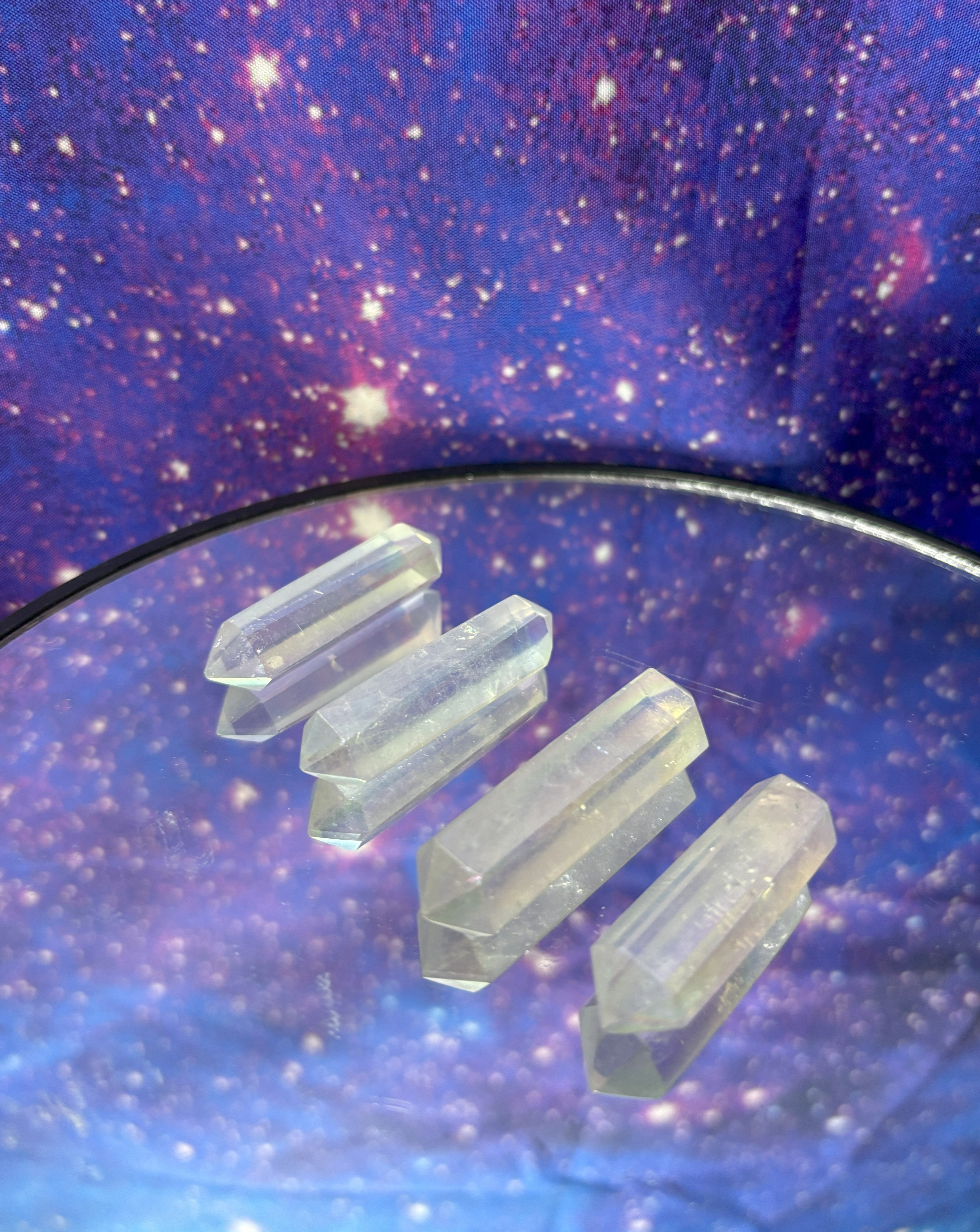 1" Angel Aura Double Terminated – Meta Moon Crystals